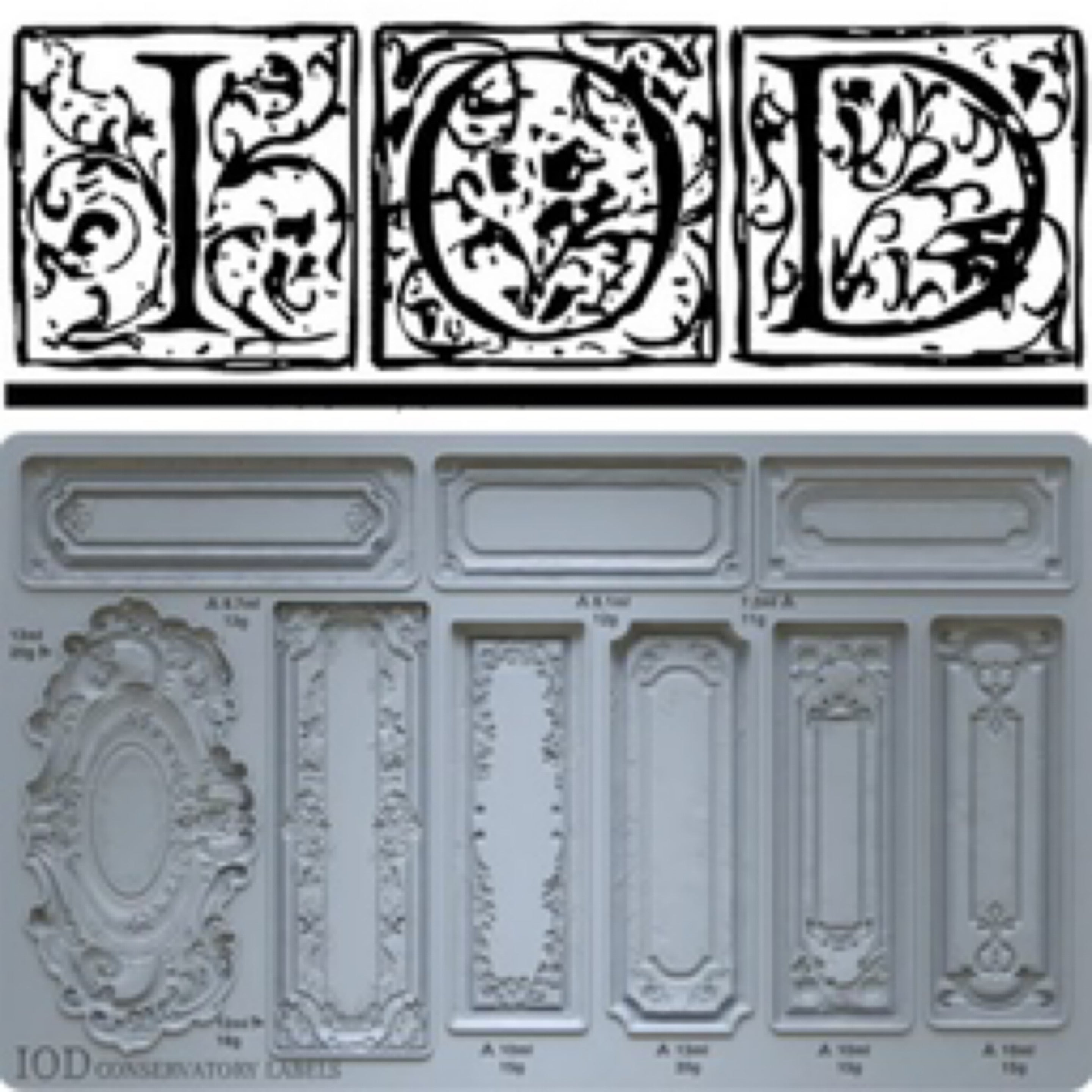 Conservatory Labels 6X10 IOD Mould | VINTAGE RESTORE & MORE