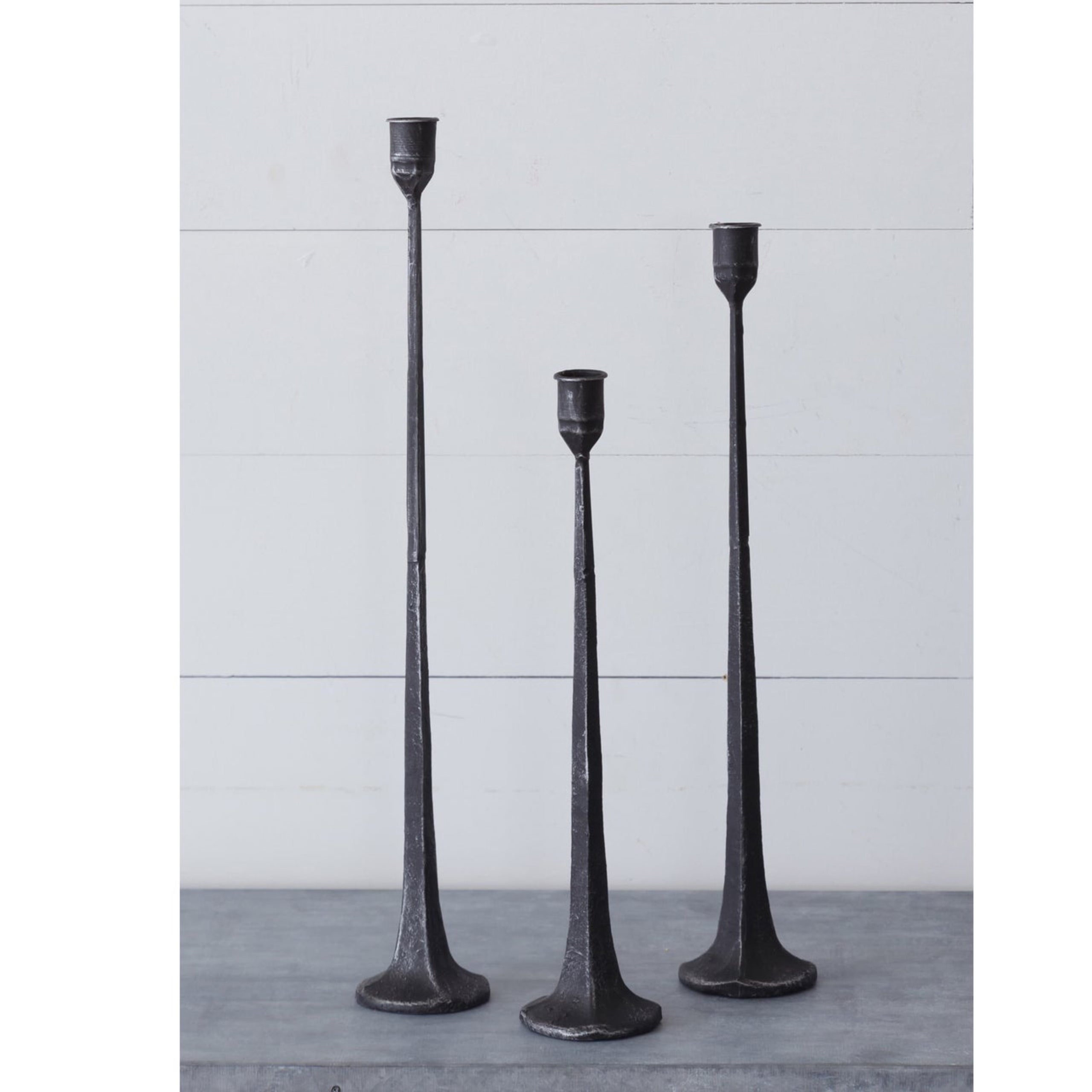 Hand Forged Taper Holder Black | VINTAGE RESTORE & MORE